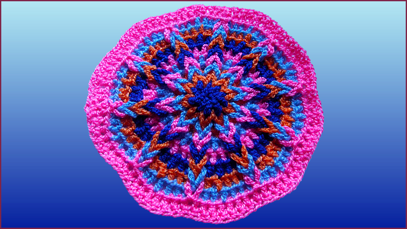 Узор косичка из воздушных петель. Узор крючком.