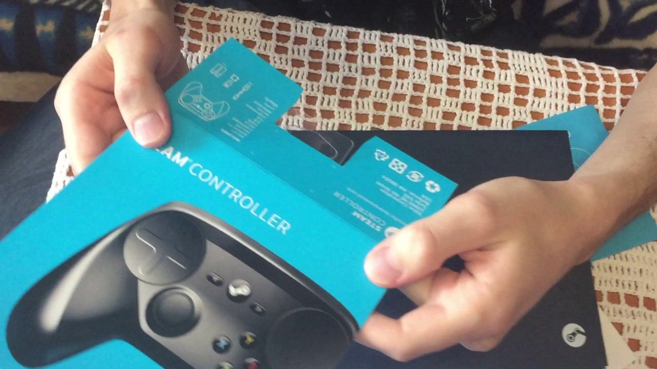 Распаковка  Steam Controller от Valve и сравнение с геймпадом Microsoft