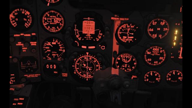 Су-25 Навигация (ночной перелёт).