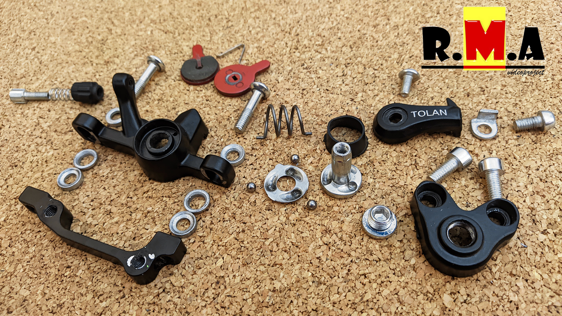 полная разборка китайского механического калипера (mechanical disc brake - showdown)