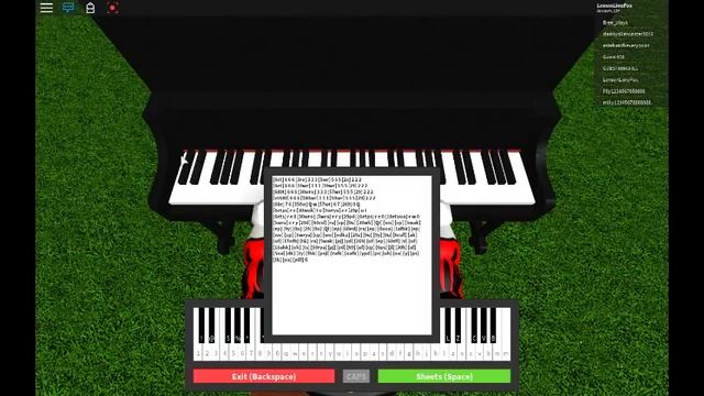 Inception Roblox [HARDEST SONG ON ROBLOX PIANO (WARNING HURTS FINGERS ...