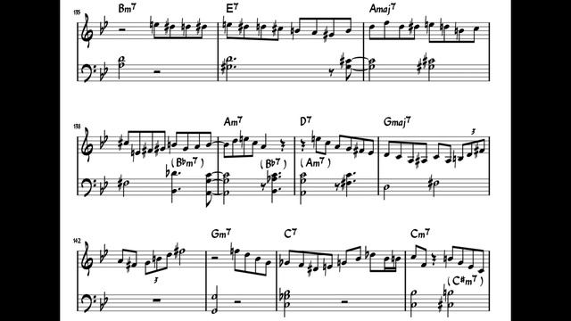 Barry Harris Cherokee Solo Piano Transcription