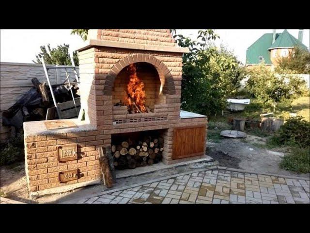 35 дачных идей для кирпичного мангала во дворе