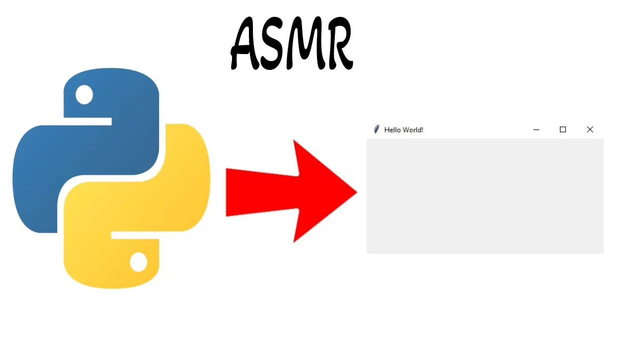 АСМР Программирование | вывод пустого окна на python
