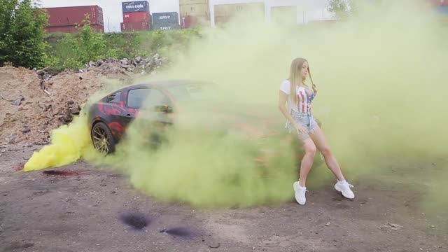 Дымовые шашки фотосессия backstage