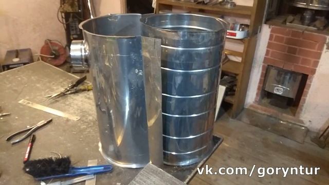Своими руками Печь Длительного Горения _ DIY Portable Stove.mp4