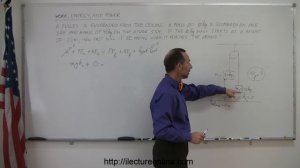 Physics 8  Work, Energy, and Power (26 of 37) A pulley with two weights