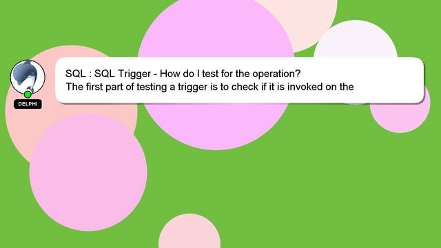 Sql Sql Trigger How Do I Test For The Operation смотреть видео онлайн от Mysql Волшебный