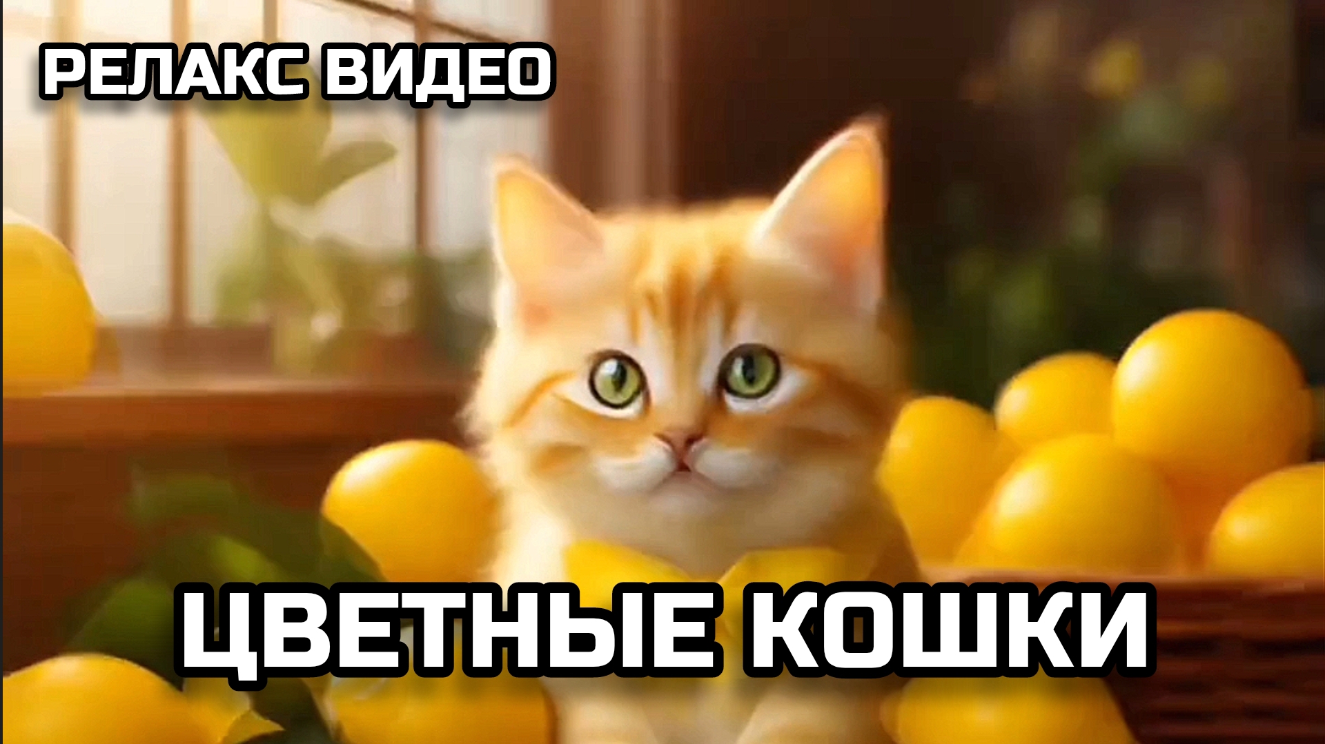 РАЗНОЦВЕТНЫЕ КОТИКИ. ВИДЕО ДЛЯ РЕЛАКСАЦИИ И МЕДИТАЦИИ.