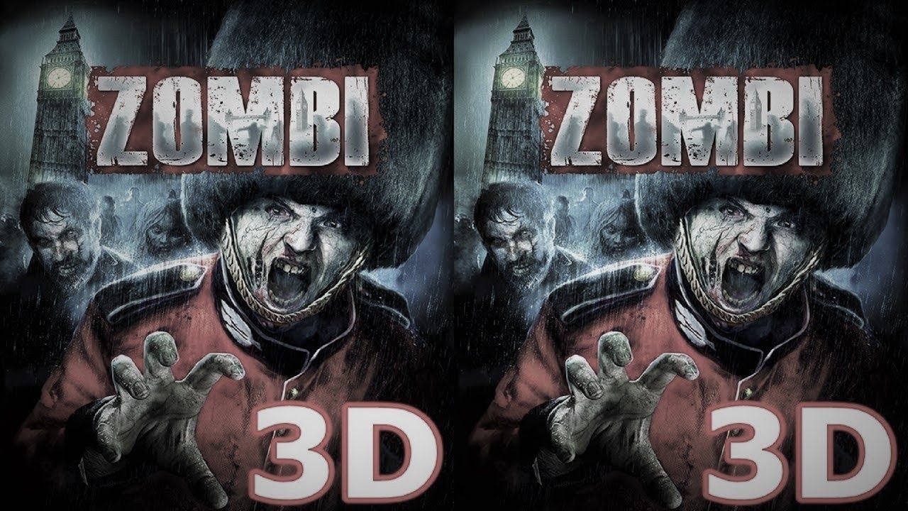 ZOMBI 3D VR  horror video  3D SBS VR box Google Cardboard