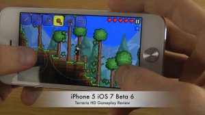 Terraria iPhone 5 iOS 7 Beta 6 HD Gameplay Review