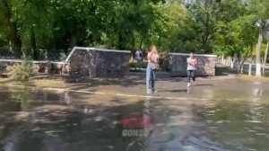 ⚡️Видео⚡️Уровень воды упал на 6-7м. в Новой Каховке⚡️