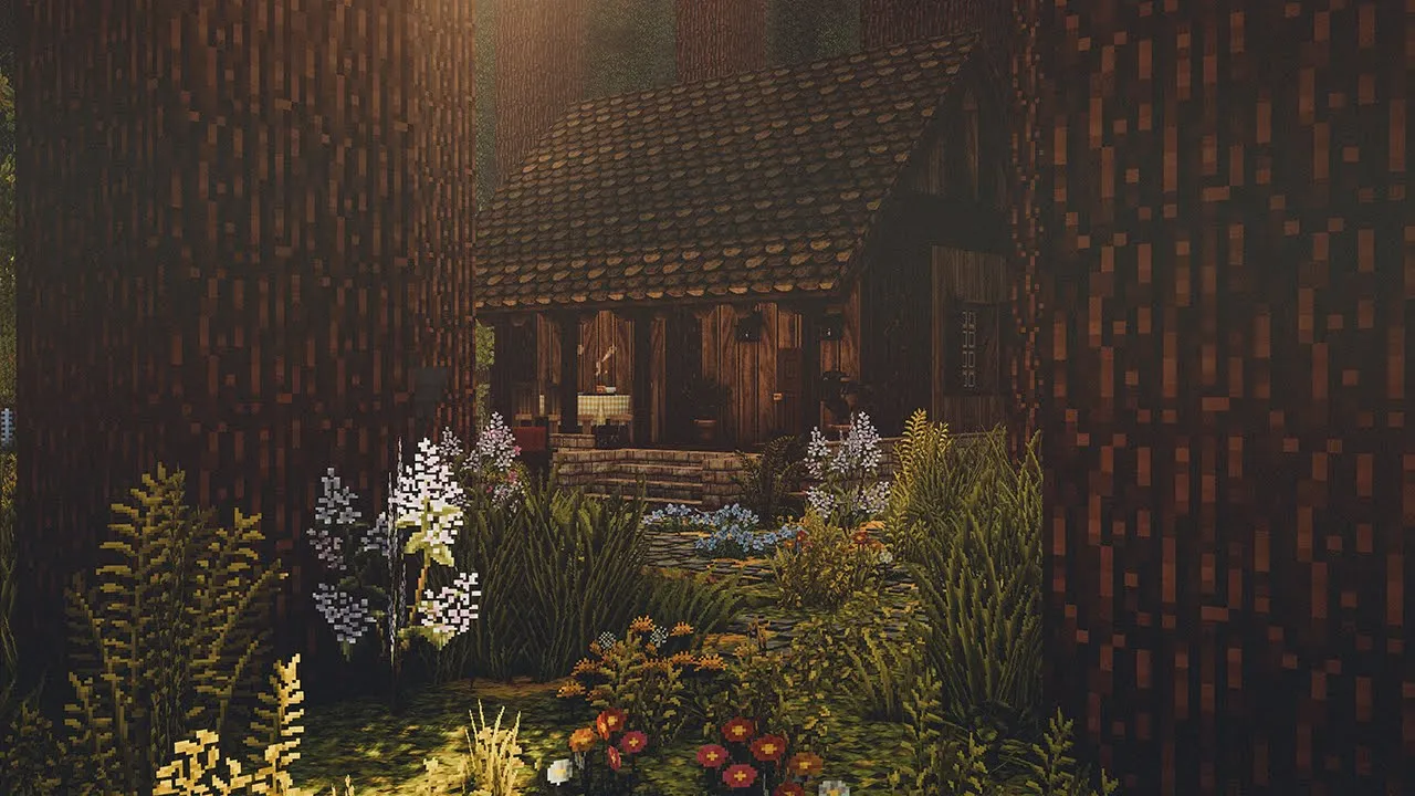 Майнкрафт - Как я строю маленький уютный домик в лесу - MiniaTuria - Cocricot