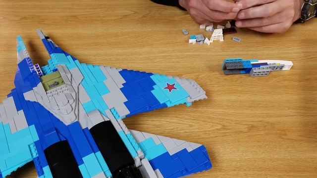 BRICKMANIA CUSTOM LEGO, SU-27S FLANKER-B JET FIGHTER, SPEED BUILD & REVIEW смотреть онлайн видео ...