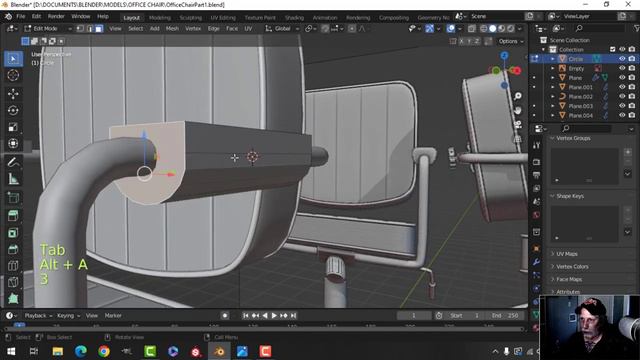 BLENDER_ OFFICE CHAIR (PART 1)