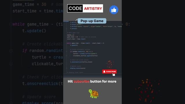 Turtle Dash: A Pop-Up Adventure Game | trending viral turtlegraphics ...