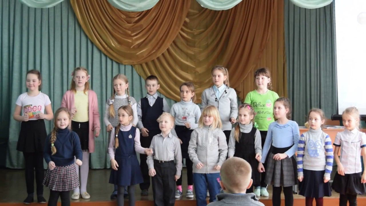 Фрагмент концерта Лесные орешки. Дети поют, только что услышанную песню