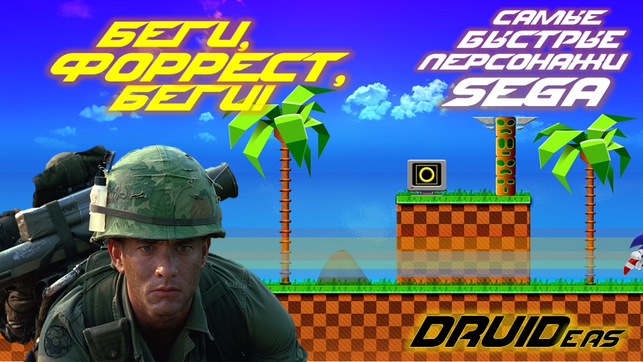 БЕГИ, ФОРРЕСТ, БЕГИ! | САМЫЕ БЫСТРЫЕ ПЕРСОНАЖИ SEGA | ОБЗОР DruIDeas | RETRO GAMES