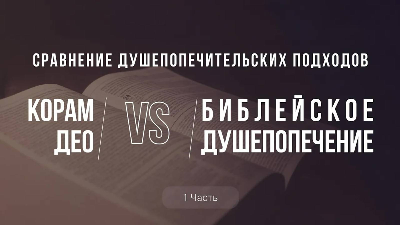 01 - Сравнение душепопечительских подходов ｜ Часть 1 ｜ Алексей Прокопенко