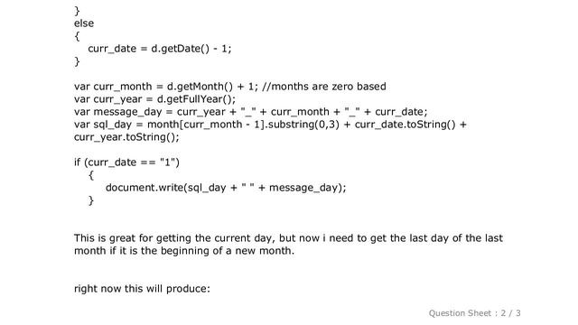 jQuery : How to get the last day of the previous month in Javascript or JQuery – смотреть онлайн ...