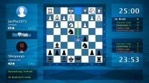 Chess Game Analysis: JacPia1971 - Shoyaxyo : 1-0 (By ChessFriends.com)