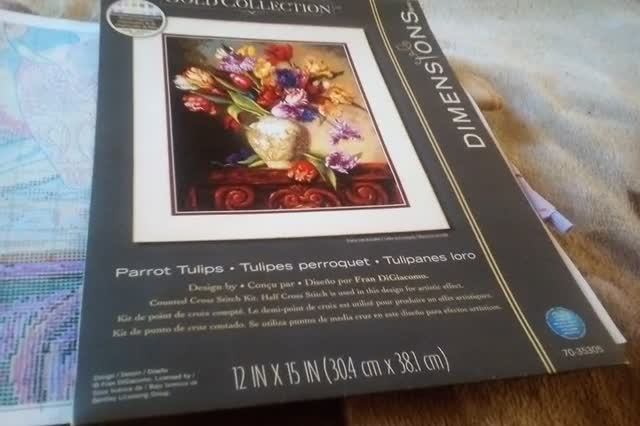 Отшив проекта DIMENSIONS " Попугайские тюльпаны" отчет 10