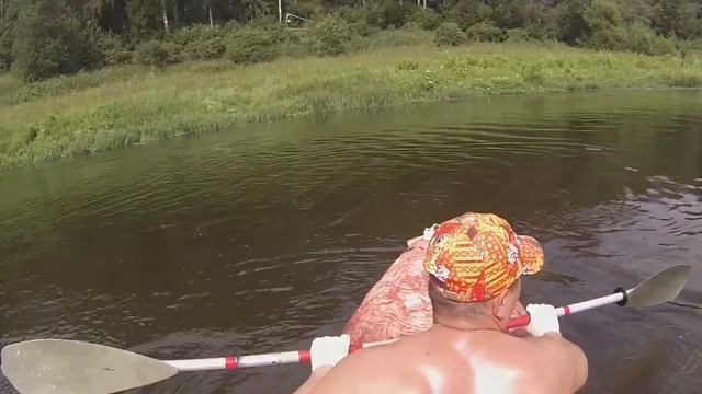 2016.07.16 - сплав по р. Москва на трёхместной байдарке