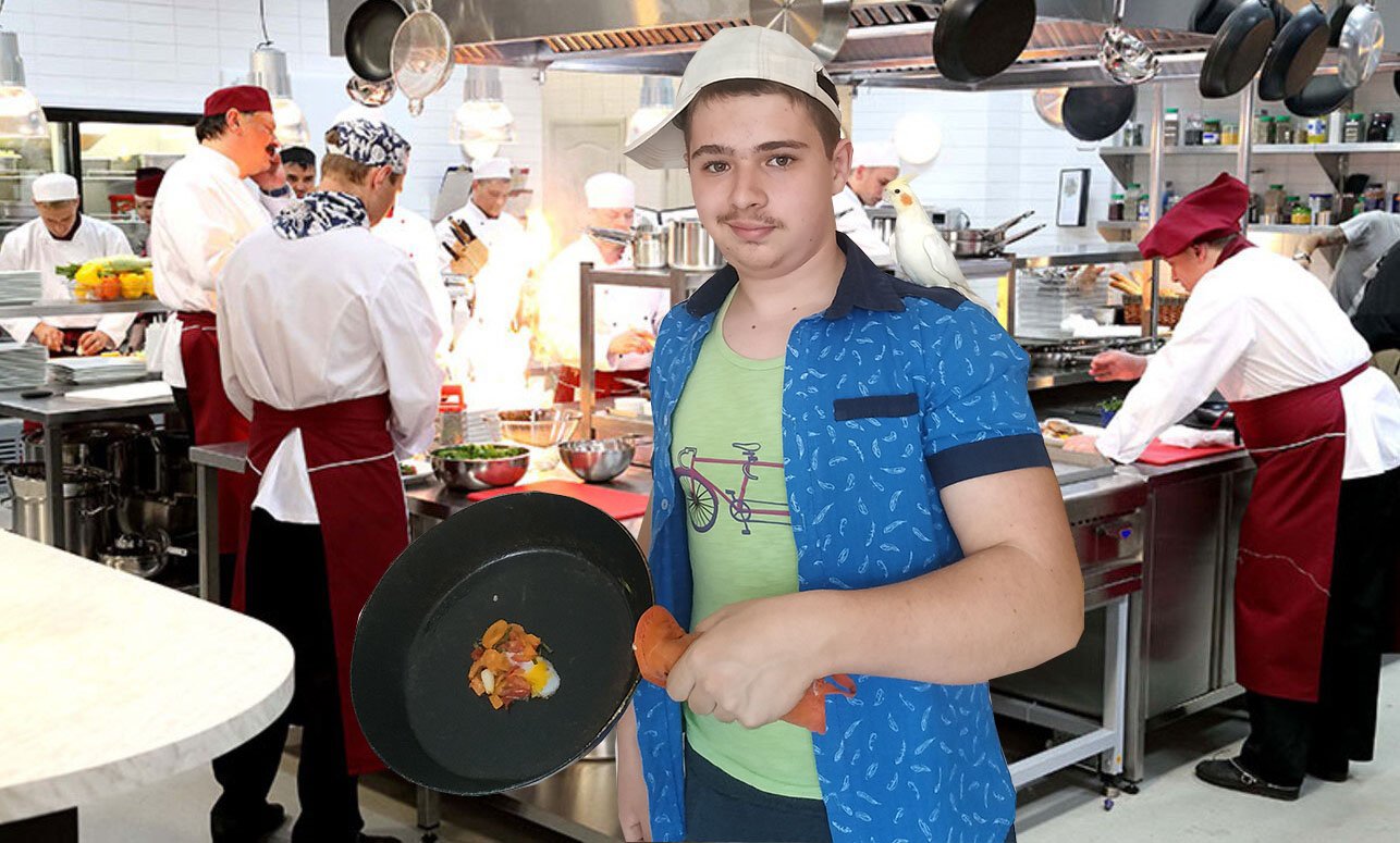 Яичница глазунья из яйца кореллы с овощами