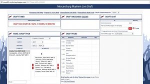 Live Draft Tutorial