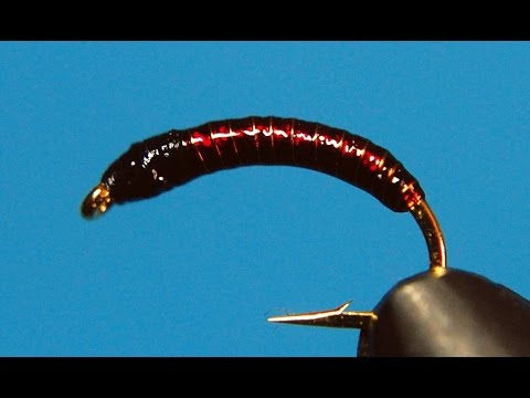 Мушка Пелядочный комарик Blood Worm Midge Nymph.