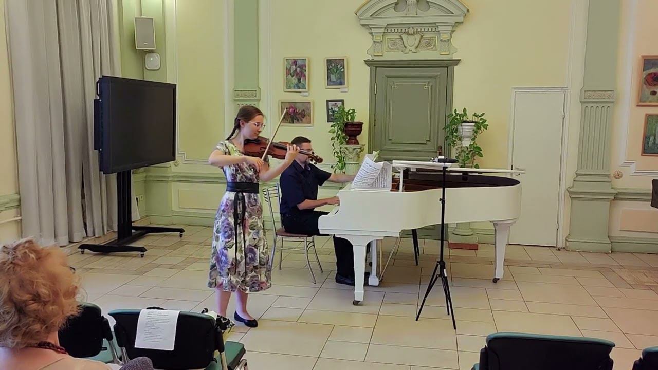 М. Брух. Концерт N1 для скрипки с оркестром, 2 часть - Каташкина, Дяченко