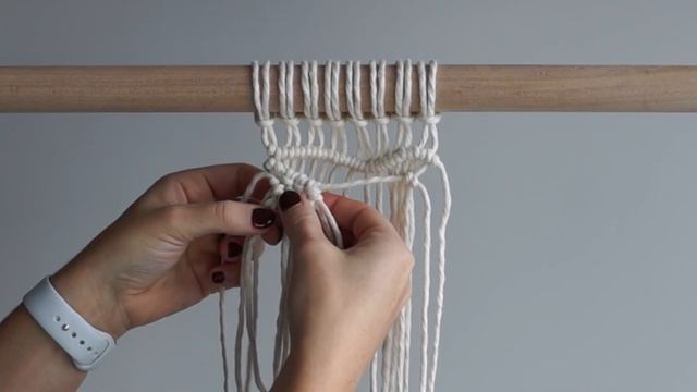 DIY Intermediate Macrame Wall Hanging Tutorial: Semi-Circle Detailing (Method 1) – смотреть ...