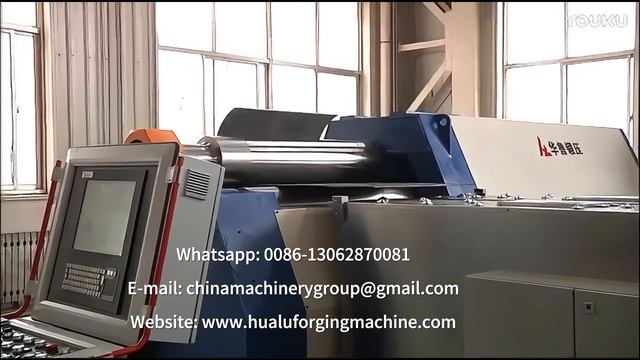 4-валковый гидравлический листогибочный станок (прокатка овальных заготовок)