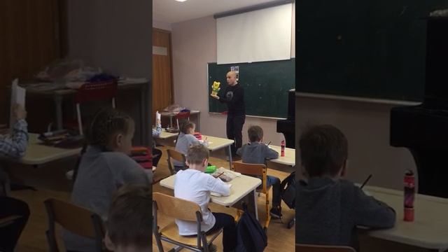 Robert in classroom
