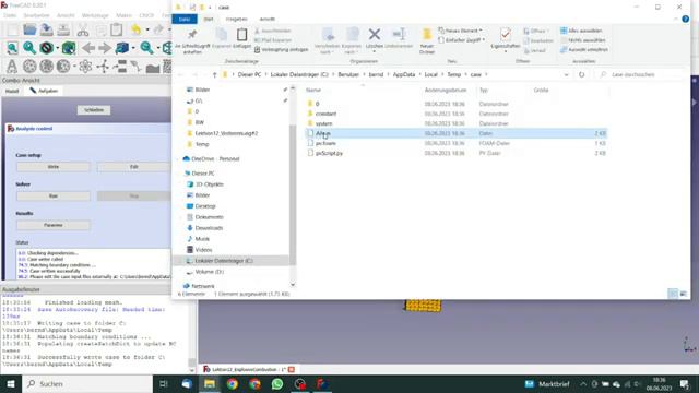 Freecad CfdOf Tutorial 12 Explosive Combustion with reactingFoam