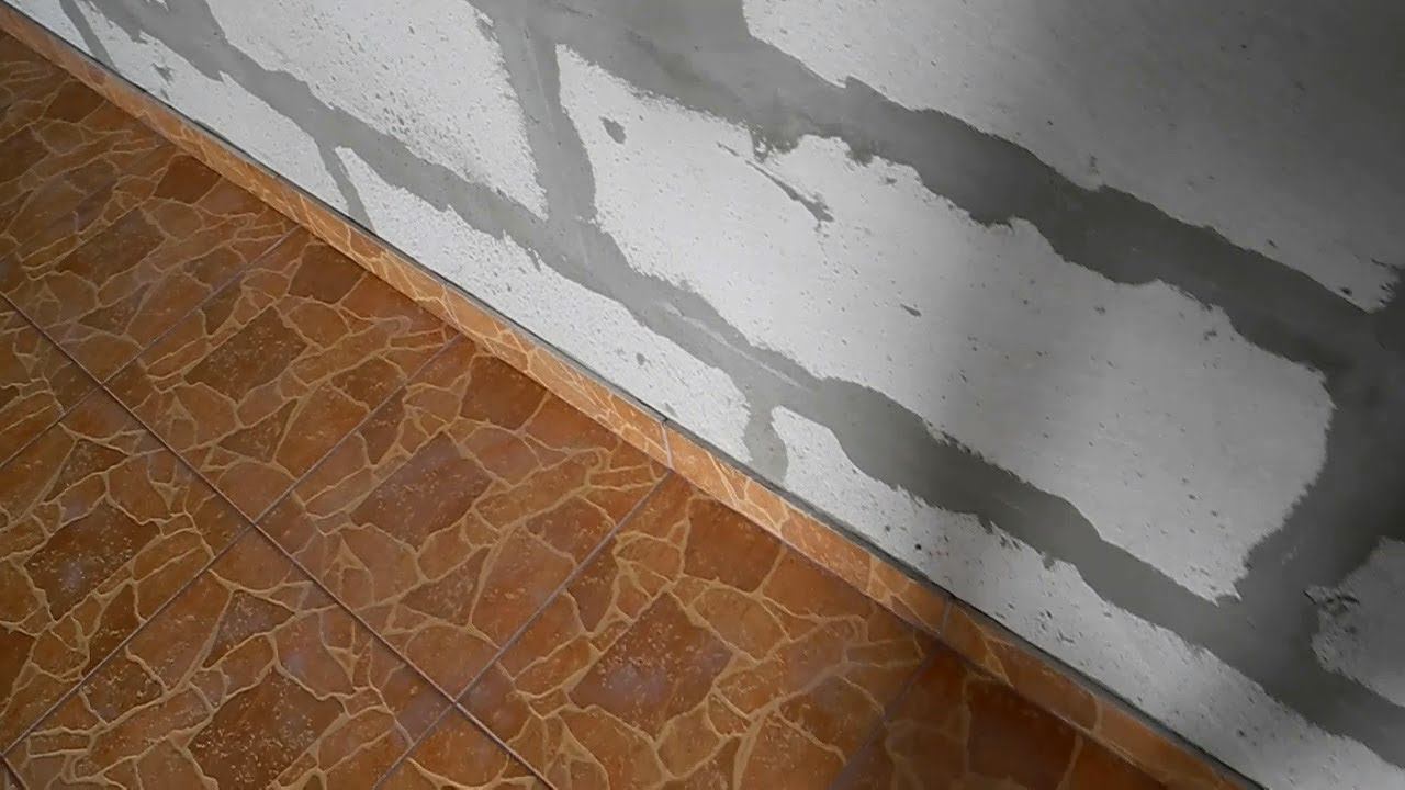 Как сделать плинтус из плитки