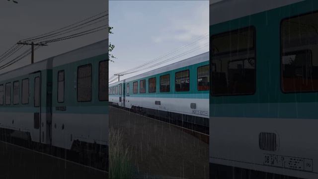 TSW4, «Дизель-поезд DB BR 628.2 отправляется со станции Глауберг»
