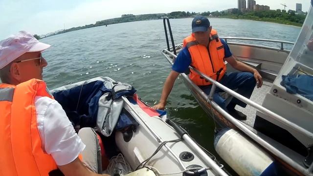 Проверка инспекторами ГИМС во время катания немца.  2017