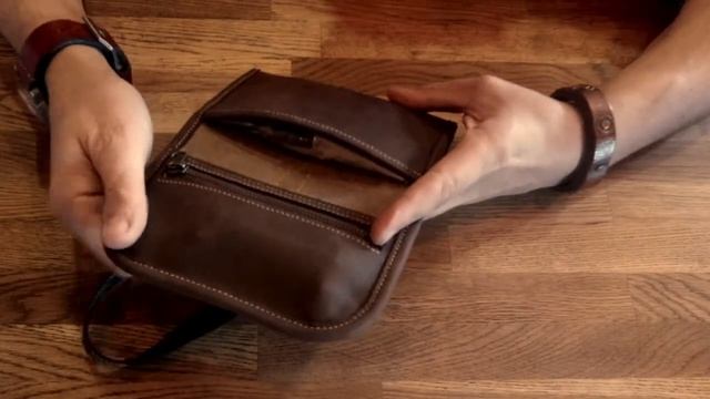 Кисет для табака и самокруток из кожи