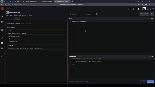 Задачки с Codewars - 8 kuy - Not so black box