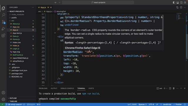Create a Moving Dot in ReactJS – смотреть онлайн видео от Уроки JS С ...