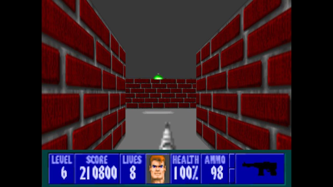 Прохождение Wolfenstein 3D Эпизод 1 Побег из Wolfenstein Восточная Комната #6