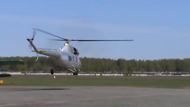 Зрелищное испытание вертолета Ми-2 после капитального