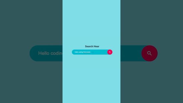 #58 Search Box pure html and css