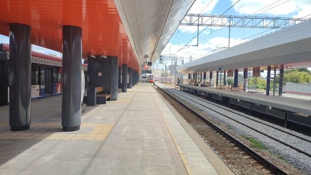 Эксклюзив! Электропоезда ЭТ2Гв-022 и ЭТ2Гв-024 на станции МЦД-2 Марьина Роща