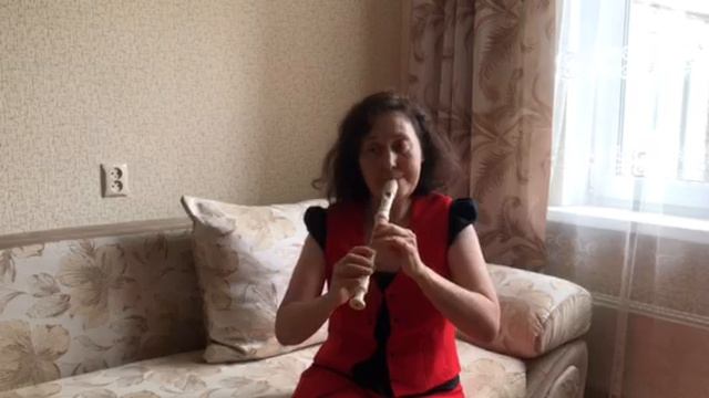 Неаполитанская песенка (П. И. Чайковский) - результат Ольги Чугуевской на курсе по блокфлейте