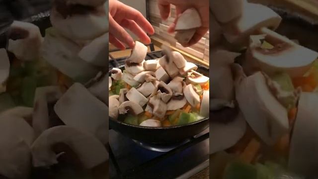 Овощи с грибами!!!