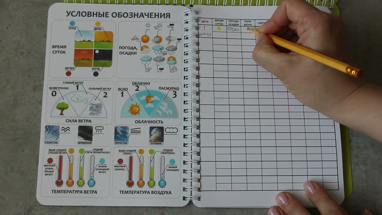 Метеостанция и календарь наблюдений за погодой