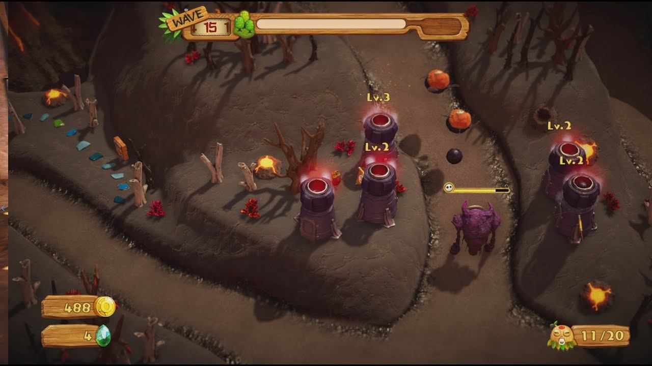 PixelJunk™ Monsters 2 - Косиножка против пяти бомбоделок
