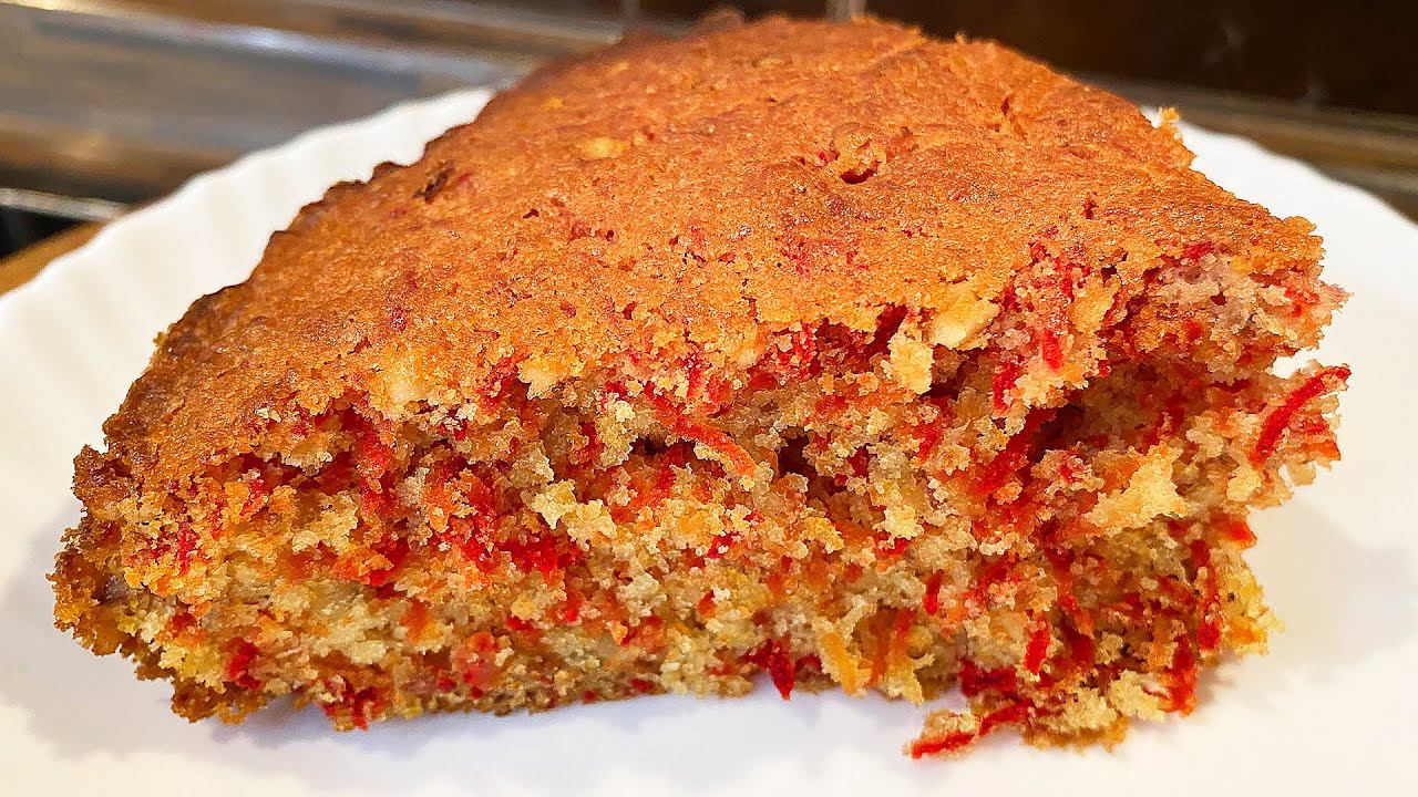 Свекольный пирог! Мокрый бисквит! Неожиданно вкусно!!!